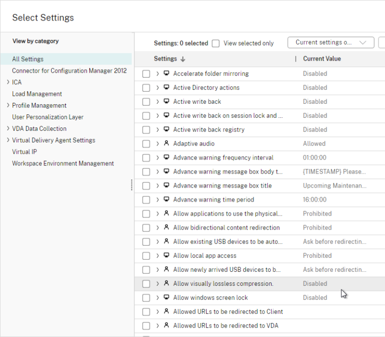 Citrix Policy Settings – Carl Stalhood