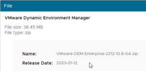VMware Dynamic Environment Manager (DEM) 2212 – Carl Stalhood