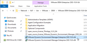 VMware Dynamic Environment Manager (DEM) 2303 – Carl Stalhood