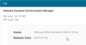 VMware Dynamic Environment Manager (DEM) 2306 – Carl Stalhood