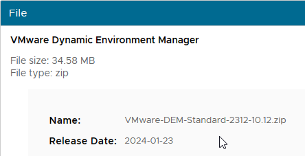 VMware Dynamic Environment Manager (DEM) 2312 – Carl Stalhood