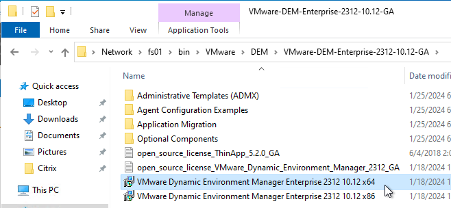 VMware Dynamic Environment Manager (DEM) 2312 – Carl Stalhood