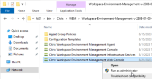 Workspace Environment Management (WEM) 2308 – Carl Stalhood