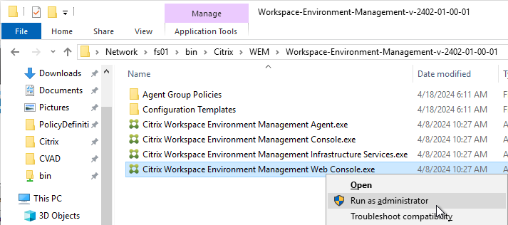 Workspace Environment Management (WEM) 2402 – Carl Stalhood