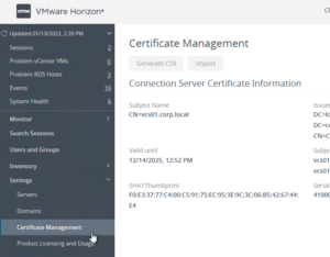 VMware Horizon Connection Server 2309 (8.11) – Carl Stalhood