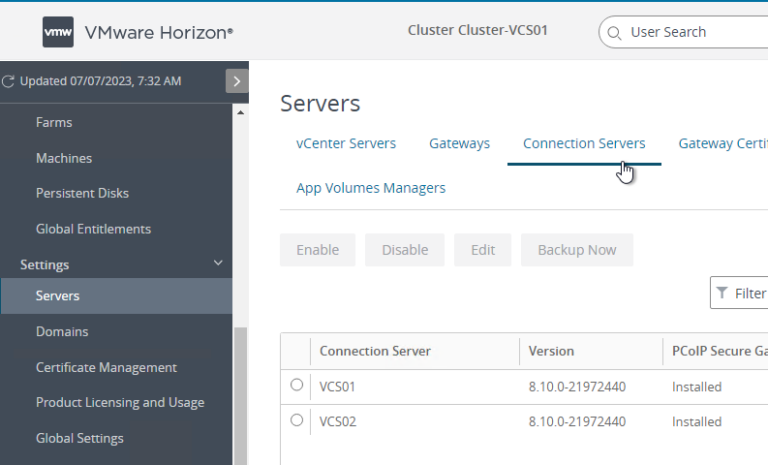 VMware Horizon Connection Server 2306 (8.10) – Carl Stalhood