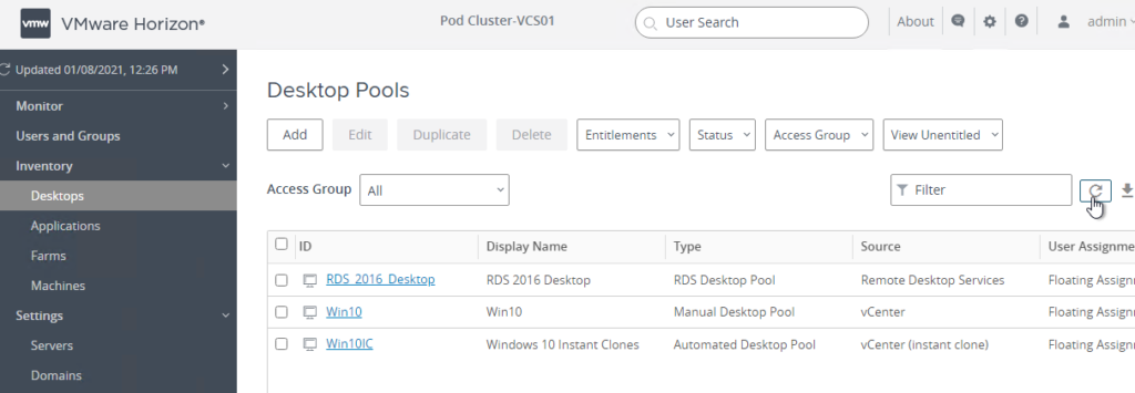 Omnissa Horizon 8: Virtual Desktop Pools – Carl Stalhood