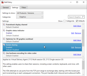 Citrix Policy Settings – Carl Stalhood