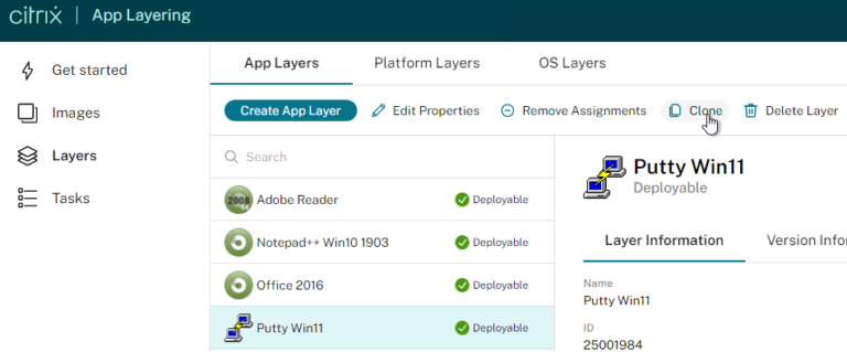 App Layering – App Layers, Image Templates, and Publishing – Carl Stalhood
