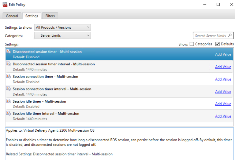 Citrix Policy Settings – Carl Stalhood